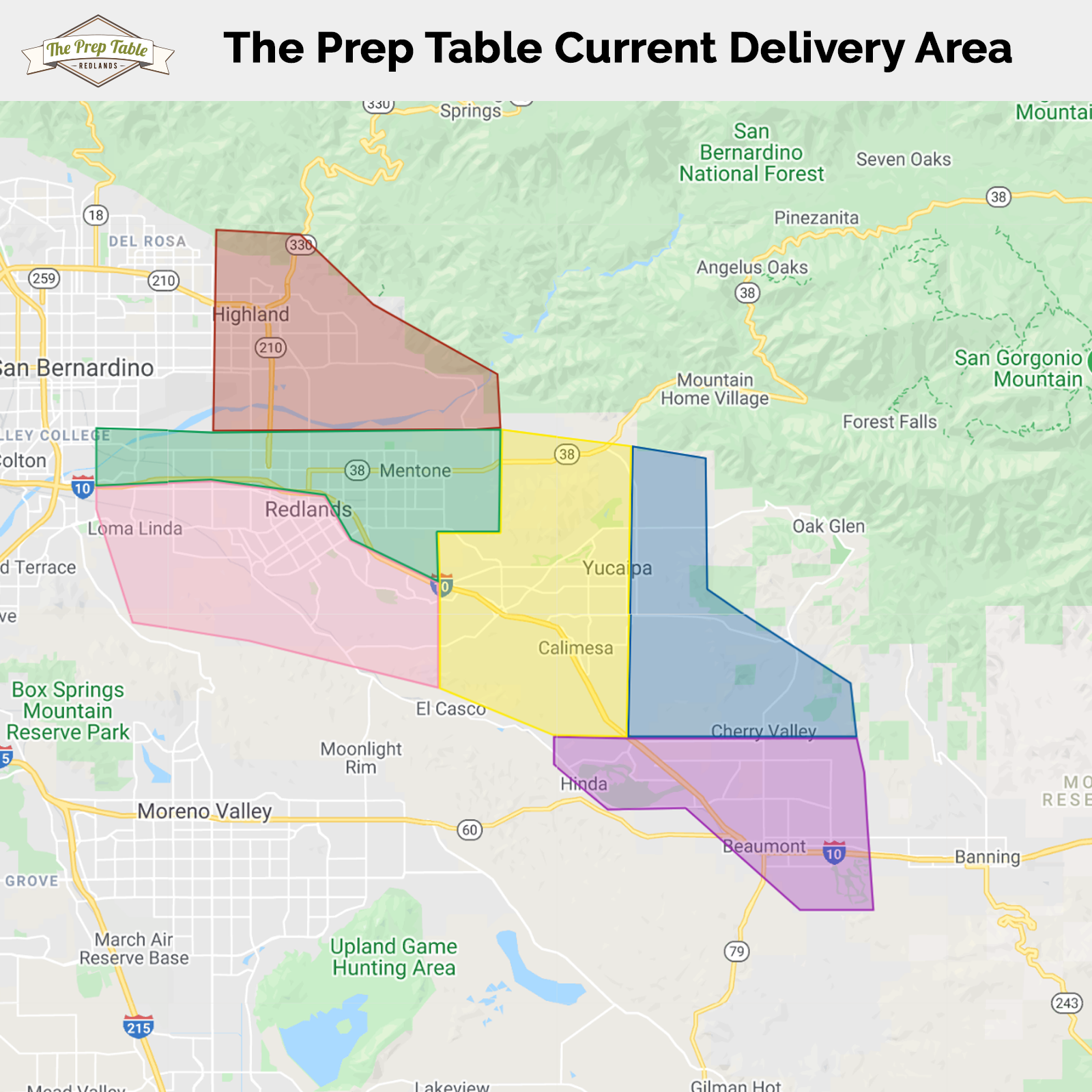 The Prep Table - Check Delivery Availability